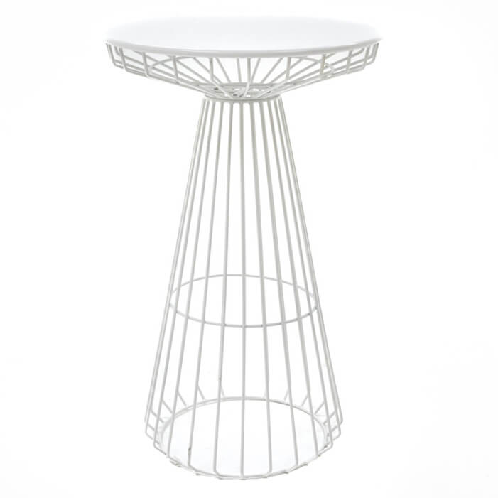 Wire Highboy, White | Signature Party