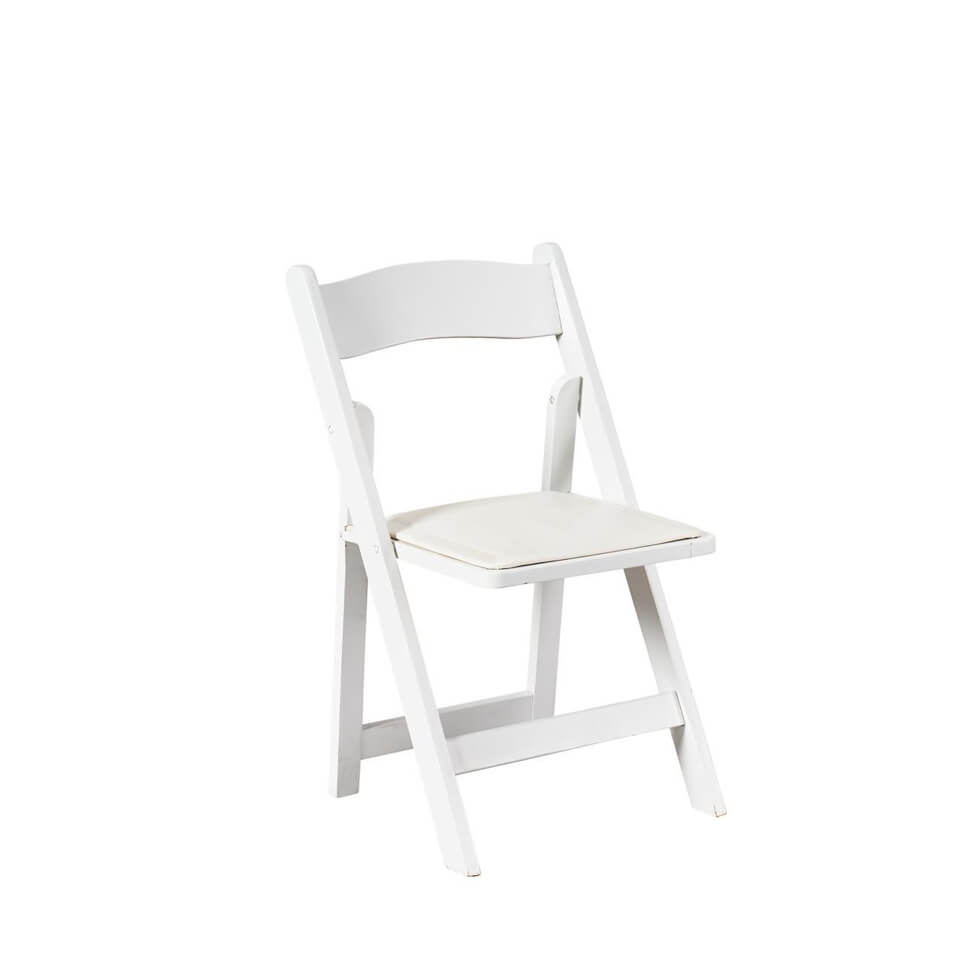 White Wood Folding Chair | Signature Party